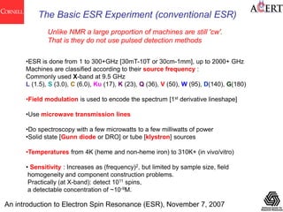 Intro to EPR spectroscopy | PPT