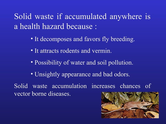 EXCRETA, SEWAGE, REFUSE DISPOSAL | PPT