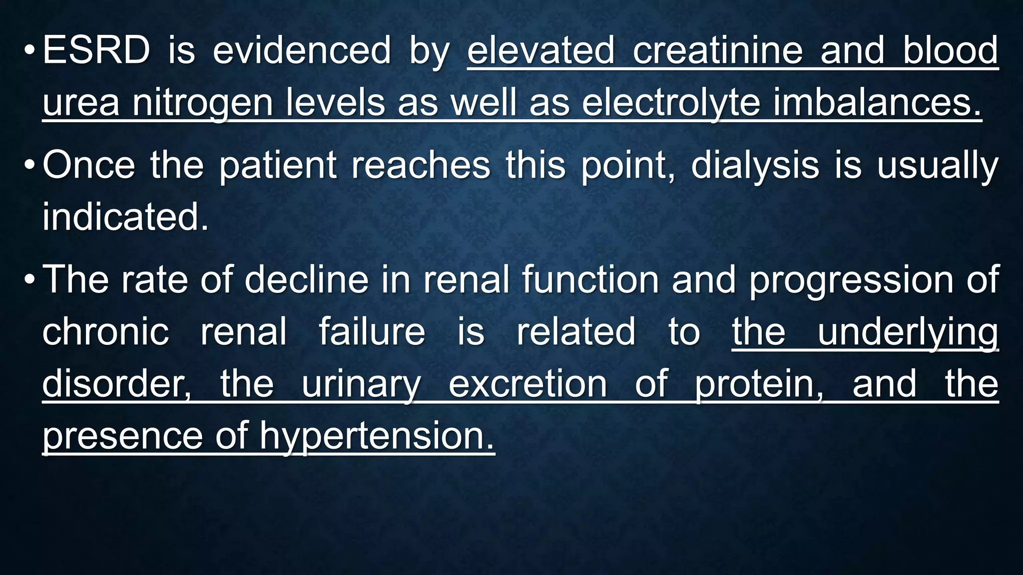 End stage renal disease and its management | PPTX