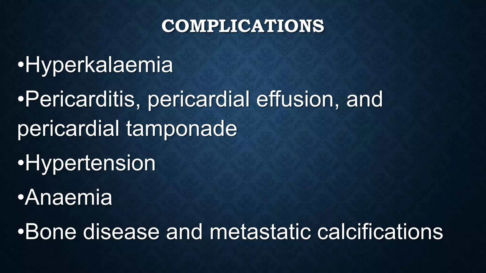 End stage renal disease and its management | PPTX
