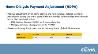 ESRD Treatment Choices (ETC) Model Introductory Webinar | PPT
