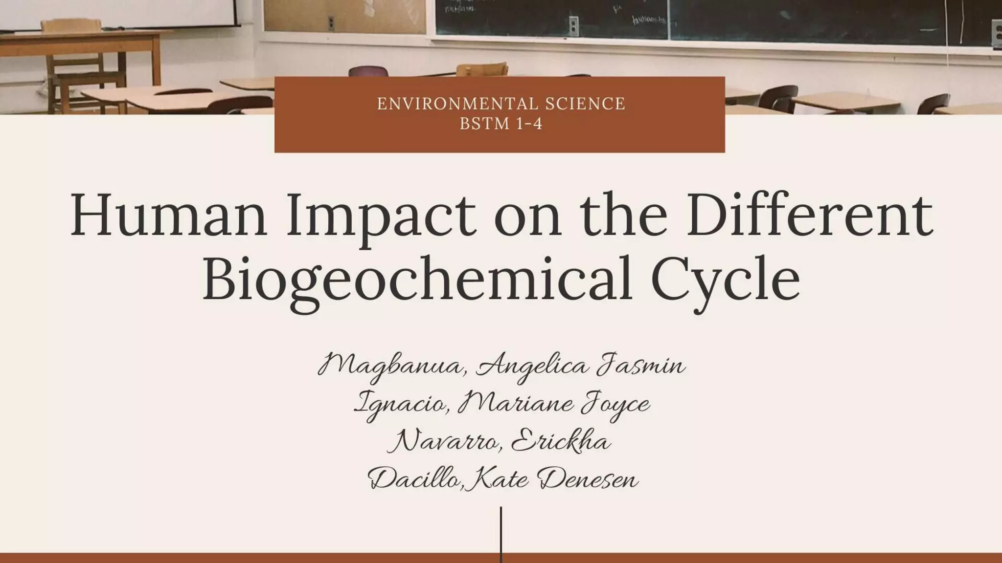 Human Impact on the Different Biogeochemical Cycle | PPTX