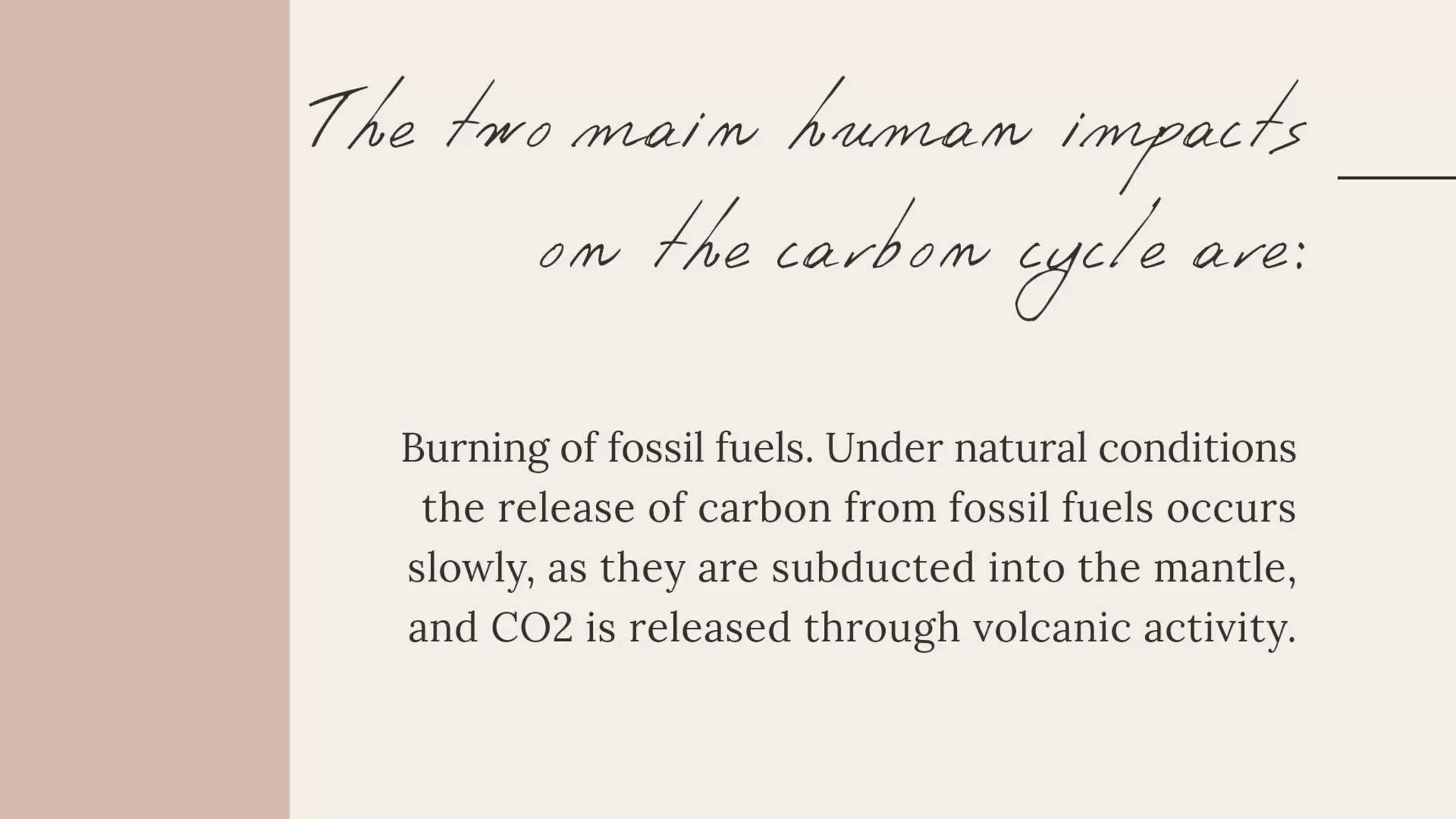Human Impact on the Different Biogeochemical Cycle | PPTX