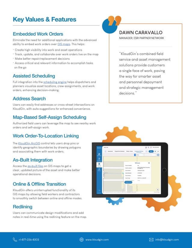 Esri ArcGIS Integration for Enterprise Asset Management | KloudGin | PDF