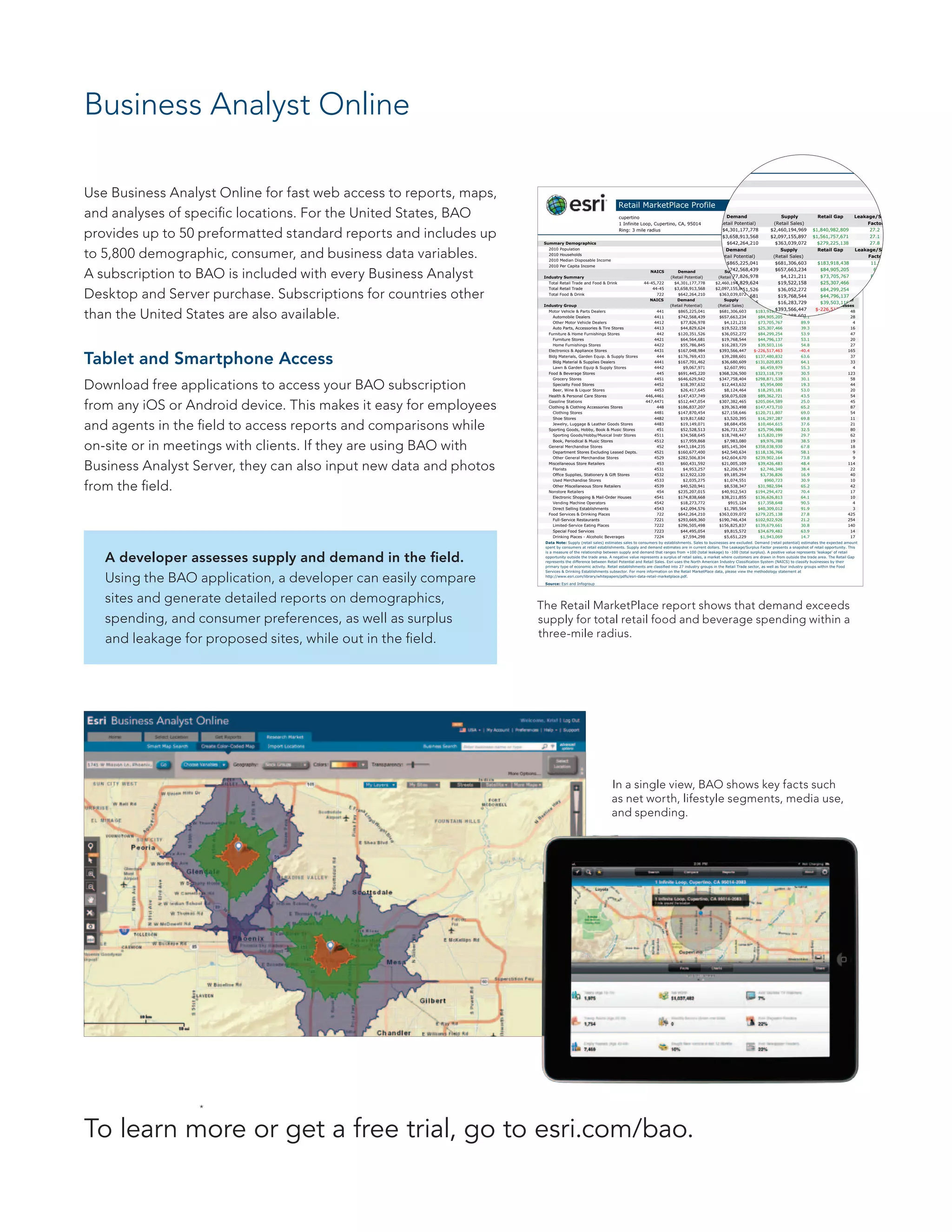 Esri Business Analyst | PDF