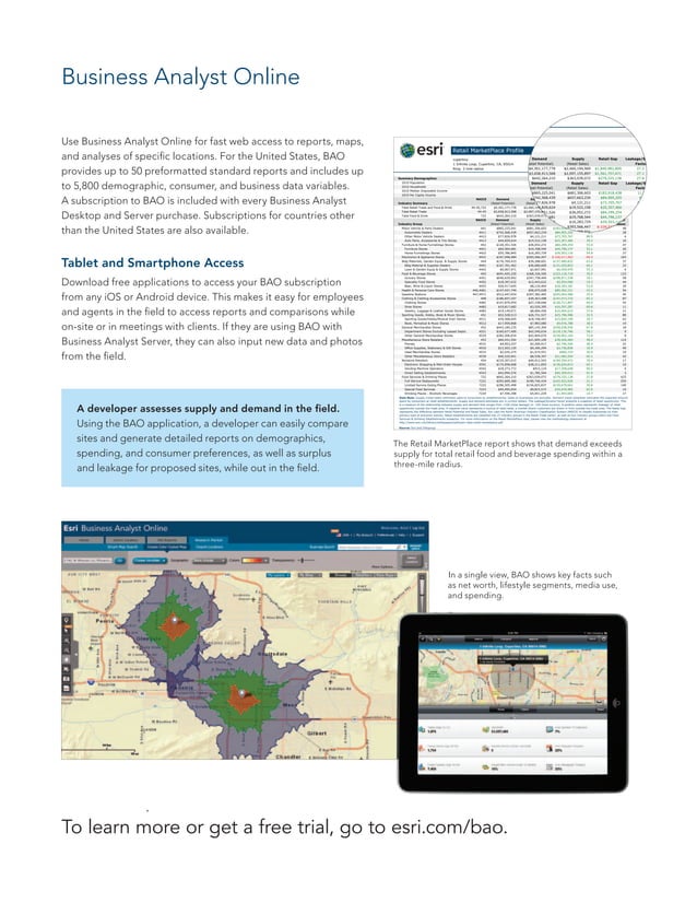 Esri Business Analyst | PDF