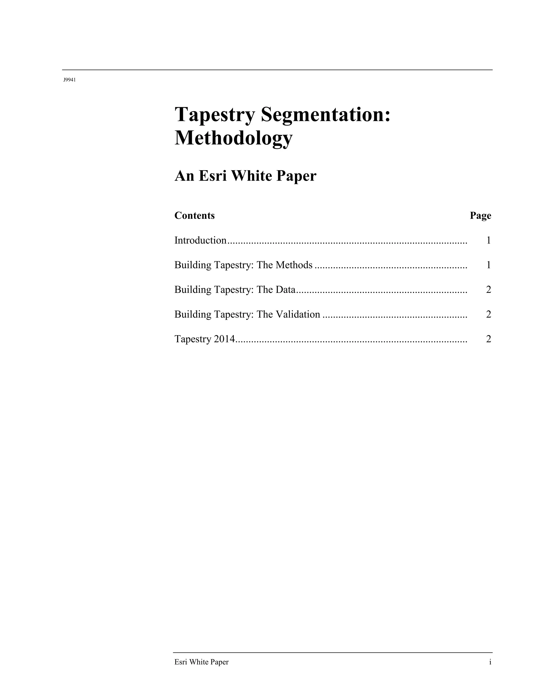 Esri data-tapestry-segmentation | PDF