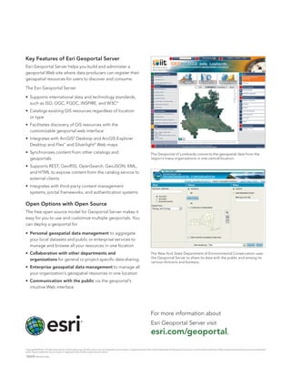 Esri Geoportal Server | PDF