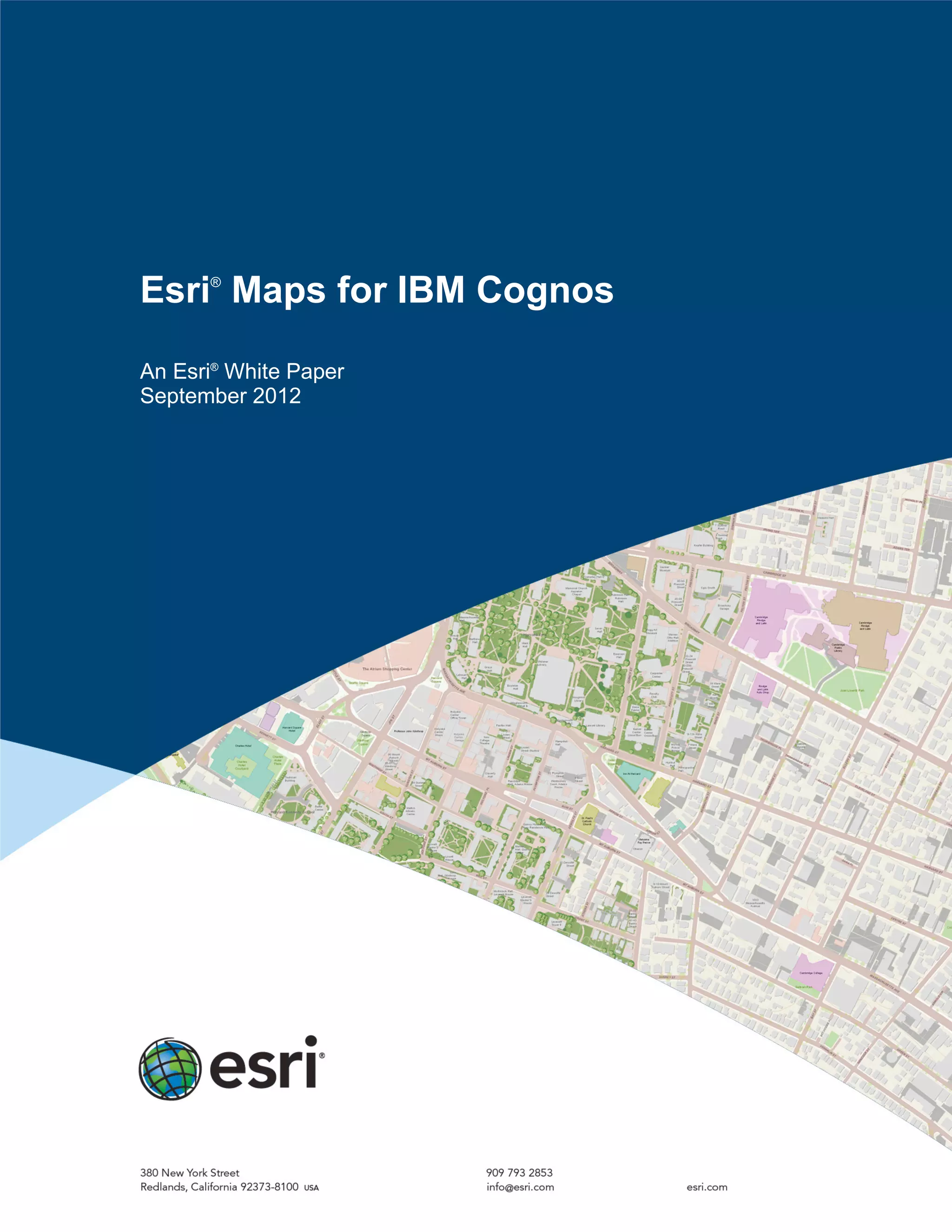 Esri Maps for IBM Cognos | PDF | Web Development | Internet