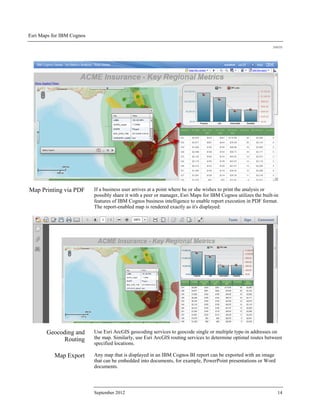 Esri Maps for IBM Cognos | PDF | Web Development | Internet