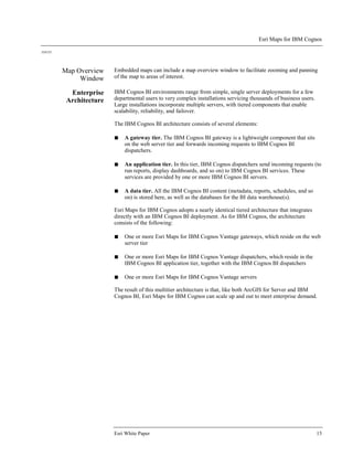 Esri Maps for IBM Cognos | PDF | Web Development | Internet