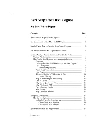 Esri Maps for IBM Cognos | PDF | Web Development | Internet