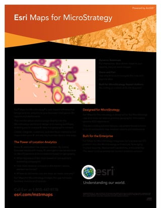 Esri Maps for MicroStrategy | PDF | Business | Business and Finance