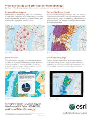 Esri Maps for MicroStrategy | PDF