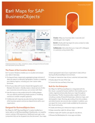 Esri Maps for SAP BusinessObjects | PDF