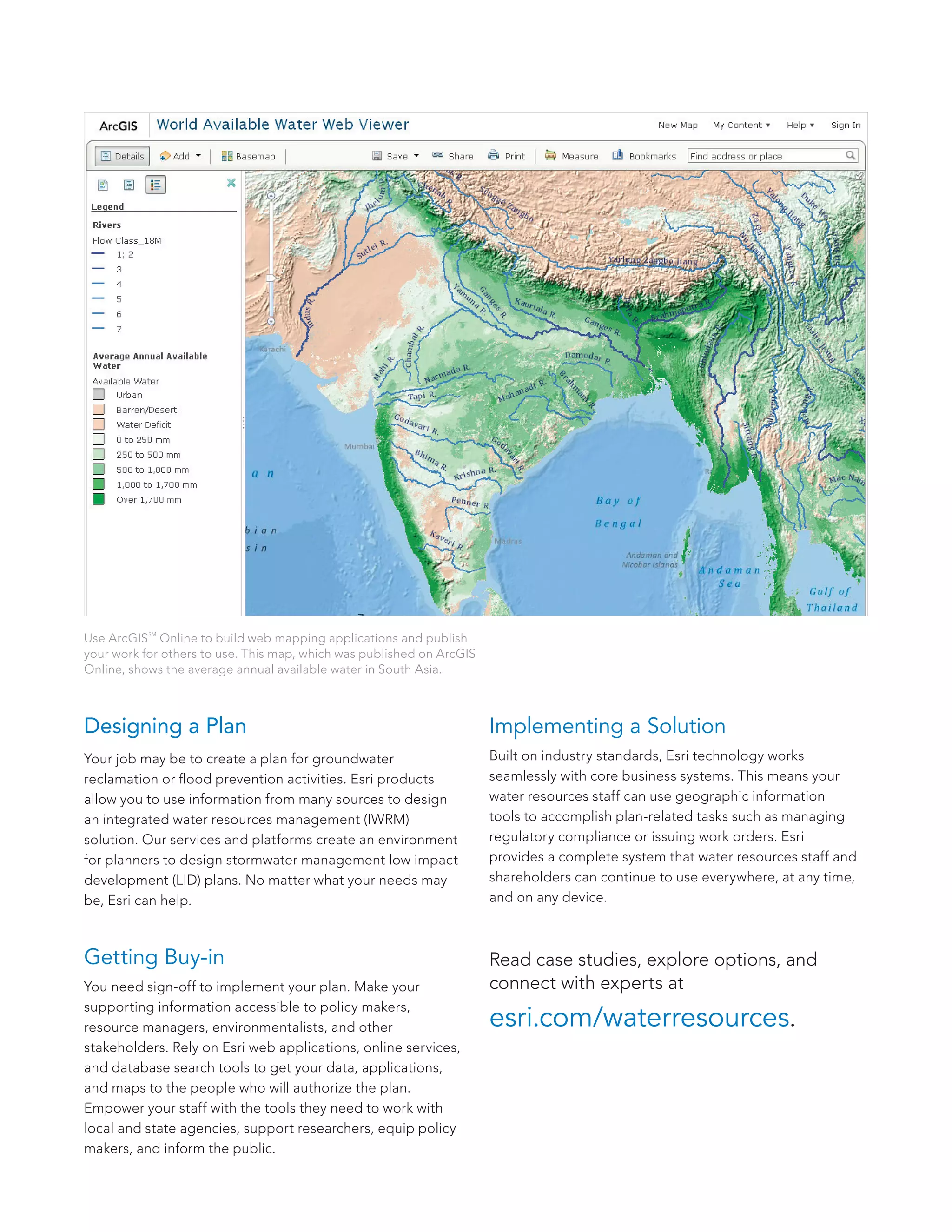 Esri Solutions for Water Resources Management | PDF