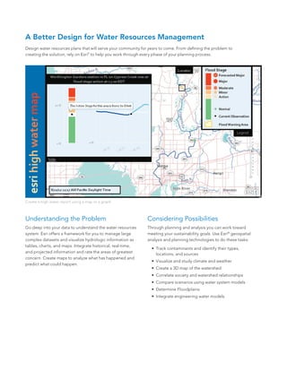 Esri Solutions for Water Resources Management | PDF