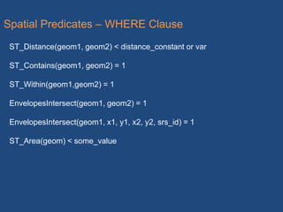 dashDB: the GIS professional’s bridge to mainstream IT systems | PPT