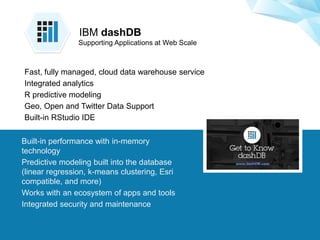 dashDB: the GIS professional’s bridge to mainstream IT systems | PPT