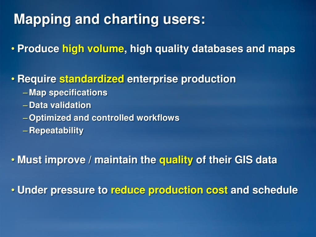 Esri Mapping And Charting Solution Arcgis 10 Production Mapping