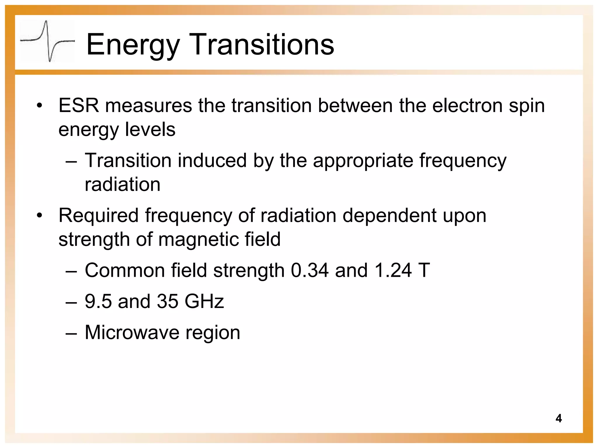 ESR spectroscopy | PPT