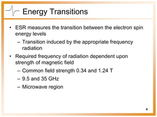 ESR spectroscopy | PPT