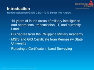 ESRI UC 2013 - Document Management and GIS Working Together for Land ...