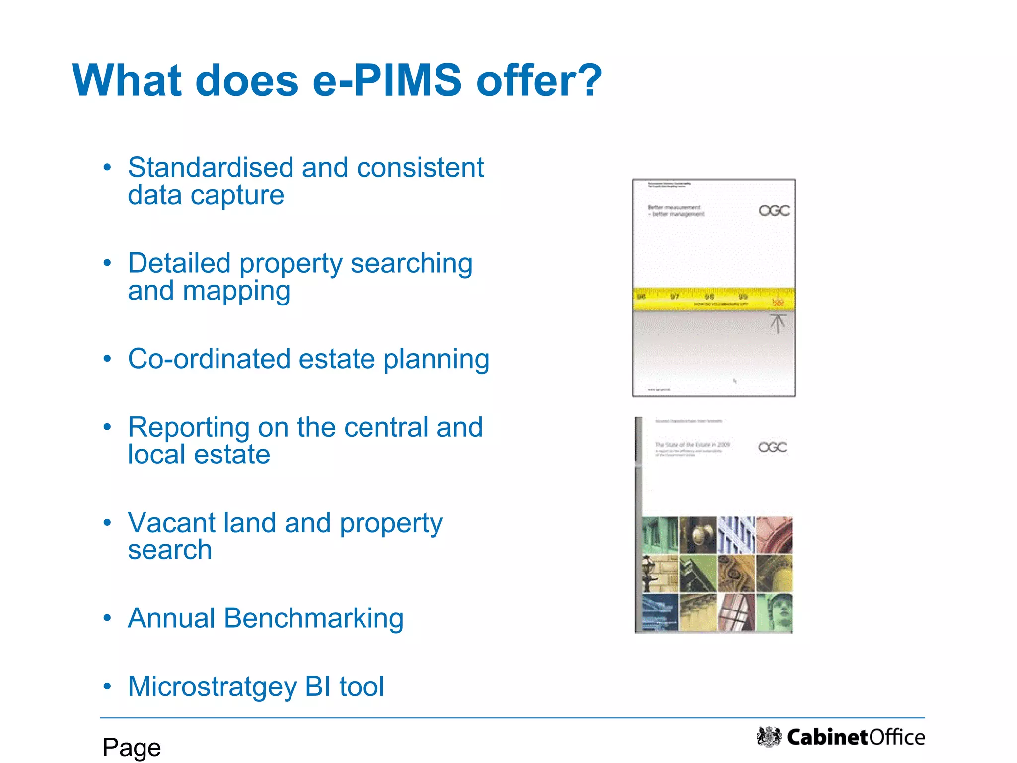 Esriuk_track2_cabinet_office_e-pims | PDF