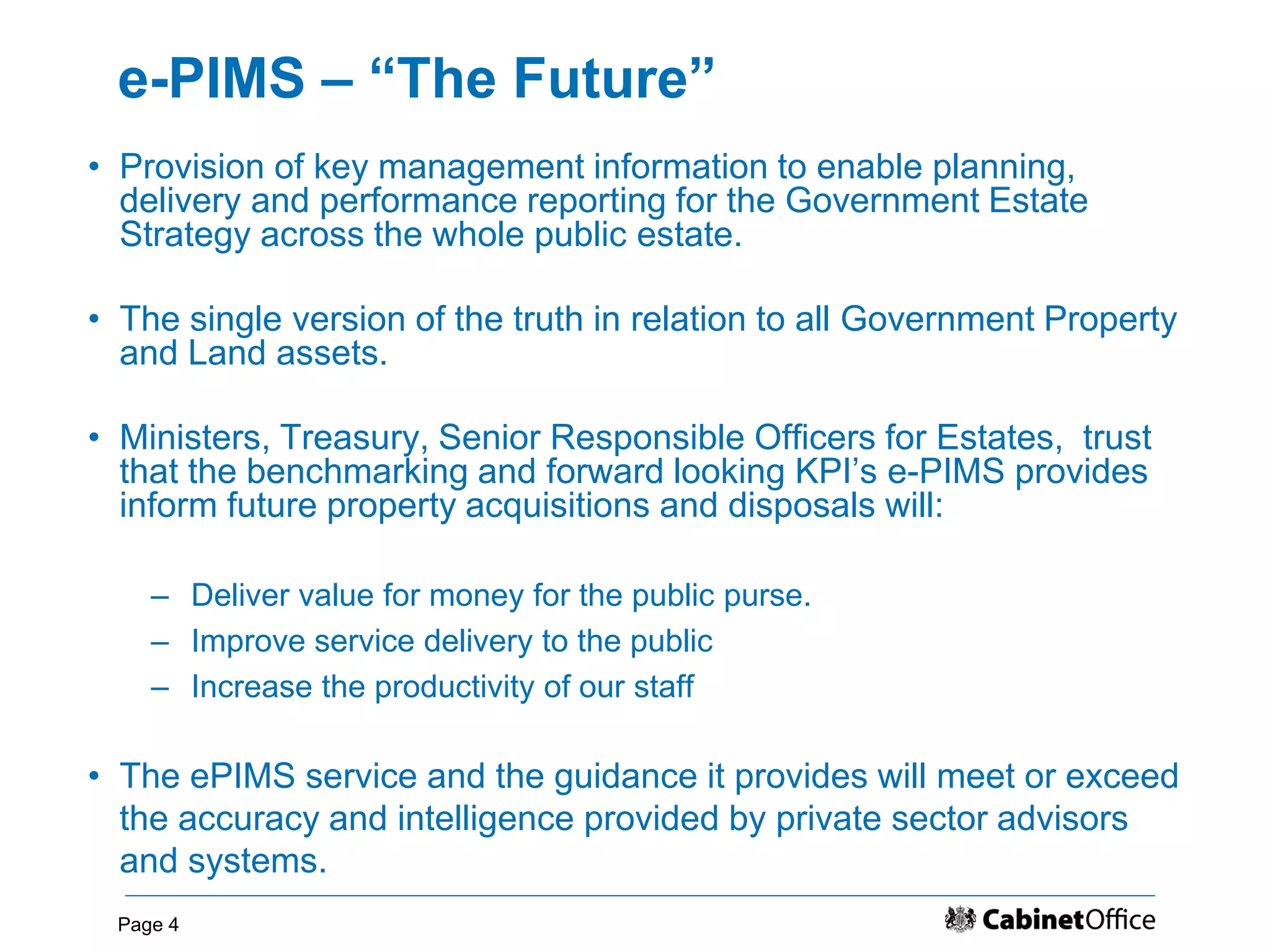 Esriuk_track2_cabinet_office_e-pims | PDF