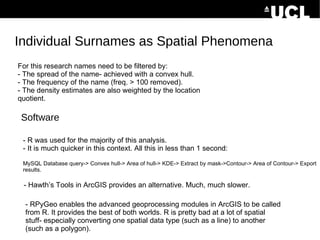 GIS Research at UCL | PPT