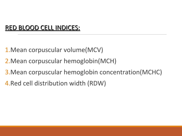 Esr, pcv, blood indices copy | PPT