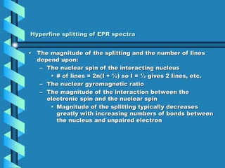 ESR SPECTROSCOPY | PPT