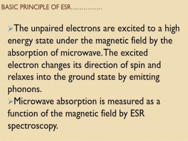 ESR Spectrometers.pptx | Chemistry | Science