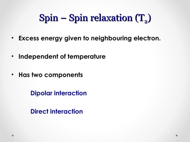 Electron Spin Resonance (ESR) Spectroscopy | PPT
