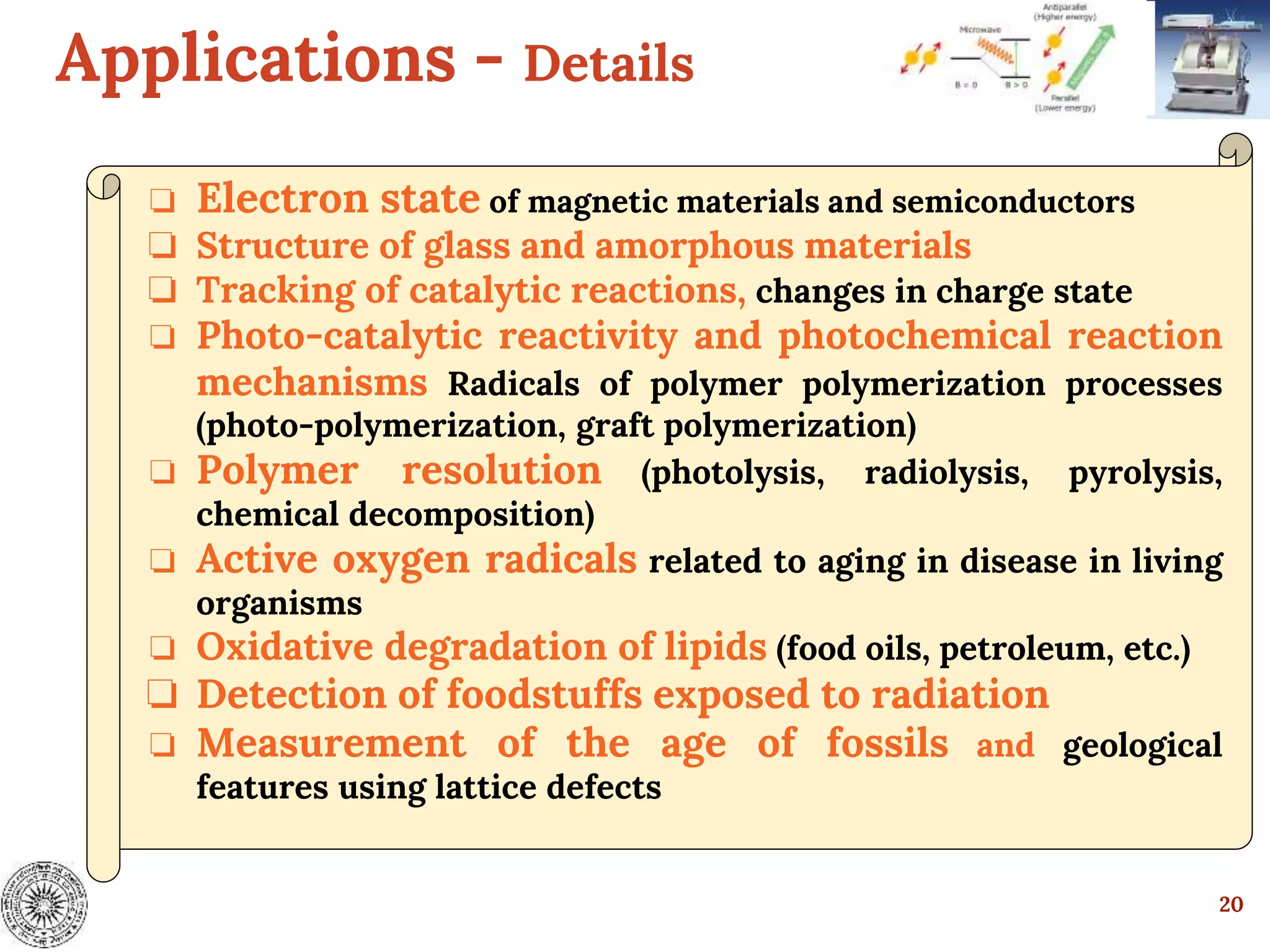 Esr spectroscopy | PPTX