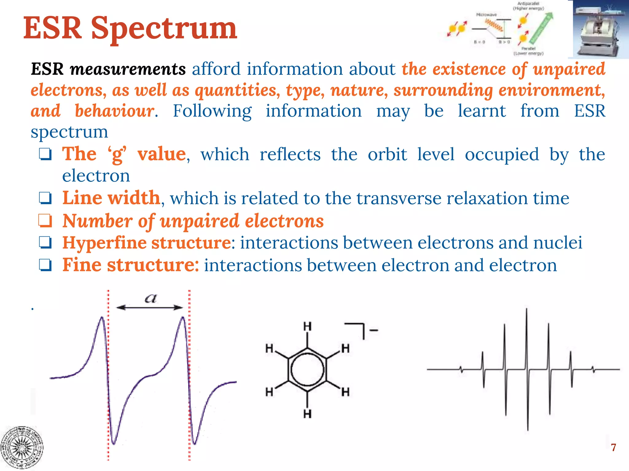 Esr spectroscopy | PPTX