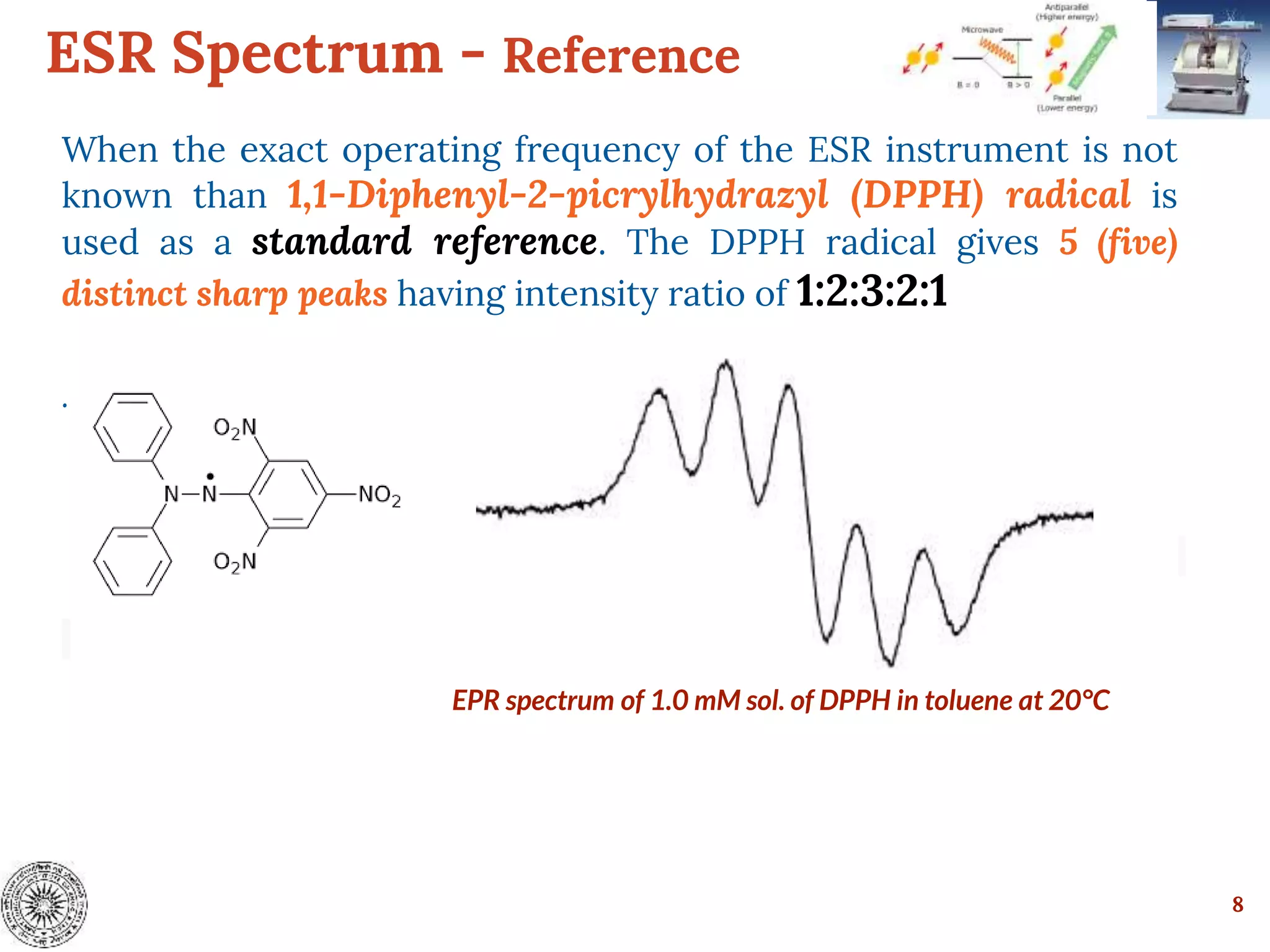 Esr spectroscopy | PPTX