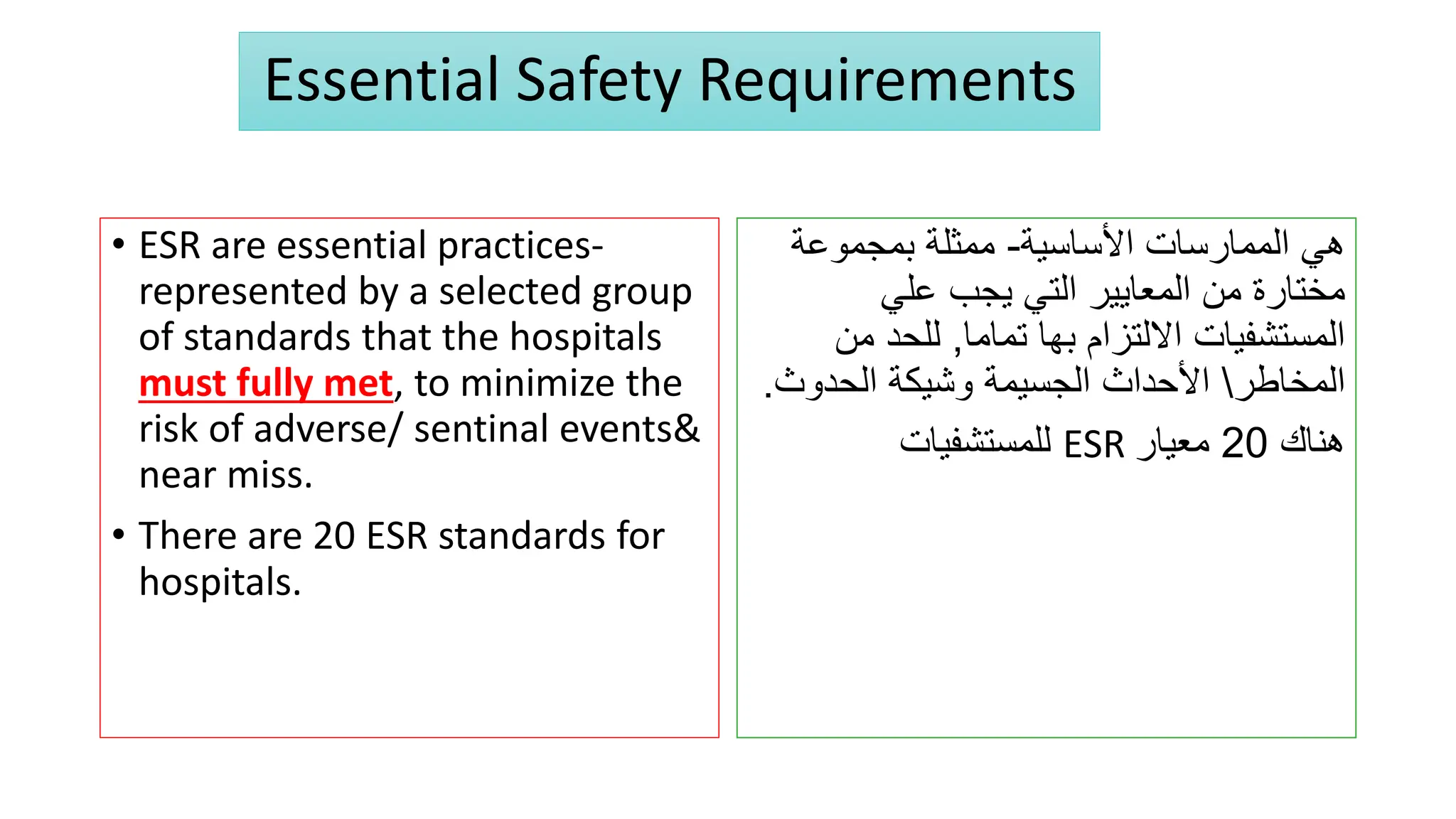 ESR (essential safety requirements) standards presentation.pptx