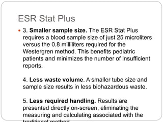 c Versus the traditional Westergren Method | PPT