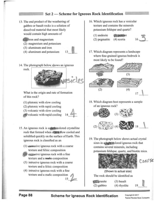 Esrt workbook set 2 key rocks 3 | PDF