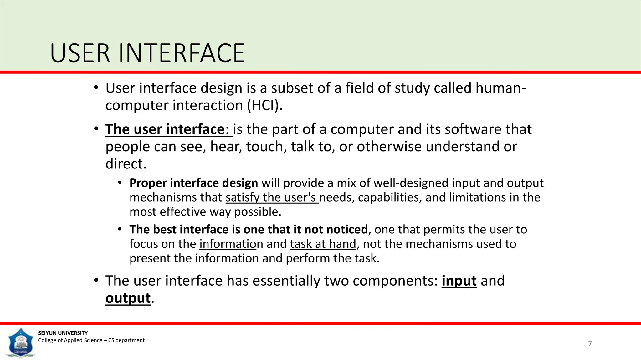 ESSENTIAL of (CS/IT/IS) class 02 (HCI) | PPT