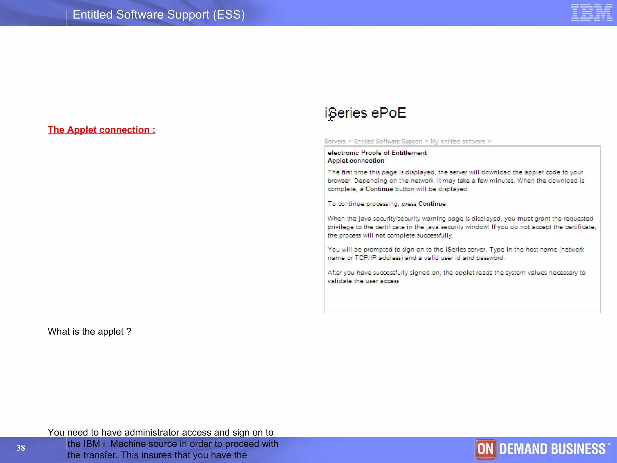 IBM entitled software support, how to use | PPT