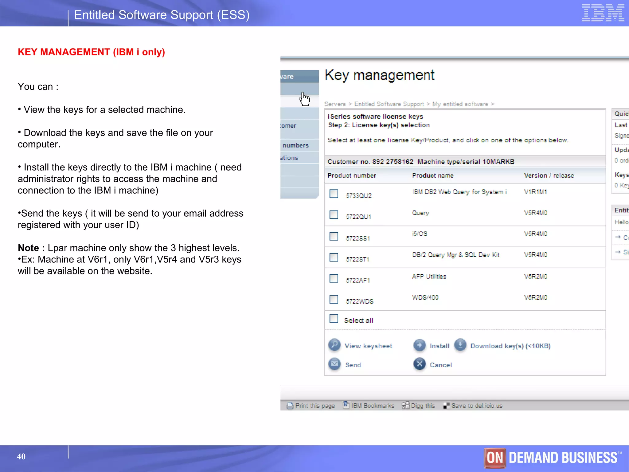 IBM entitled software support, how to use | PPT