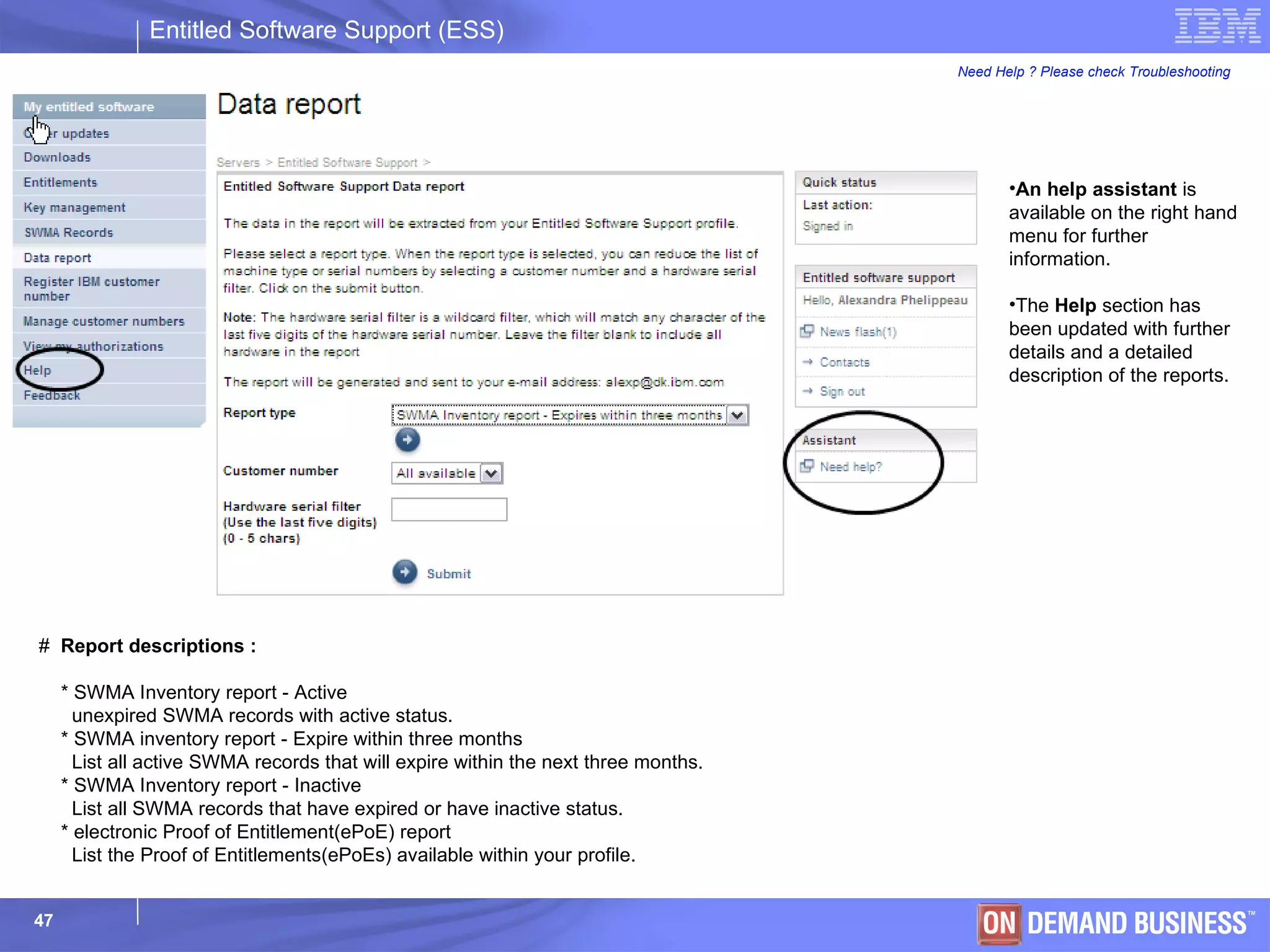 IBM entitled software support, how to use | PPT | IT and Internet ...