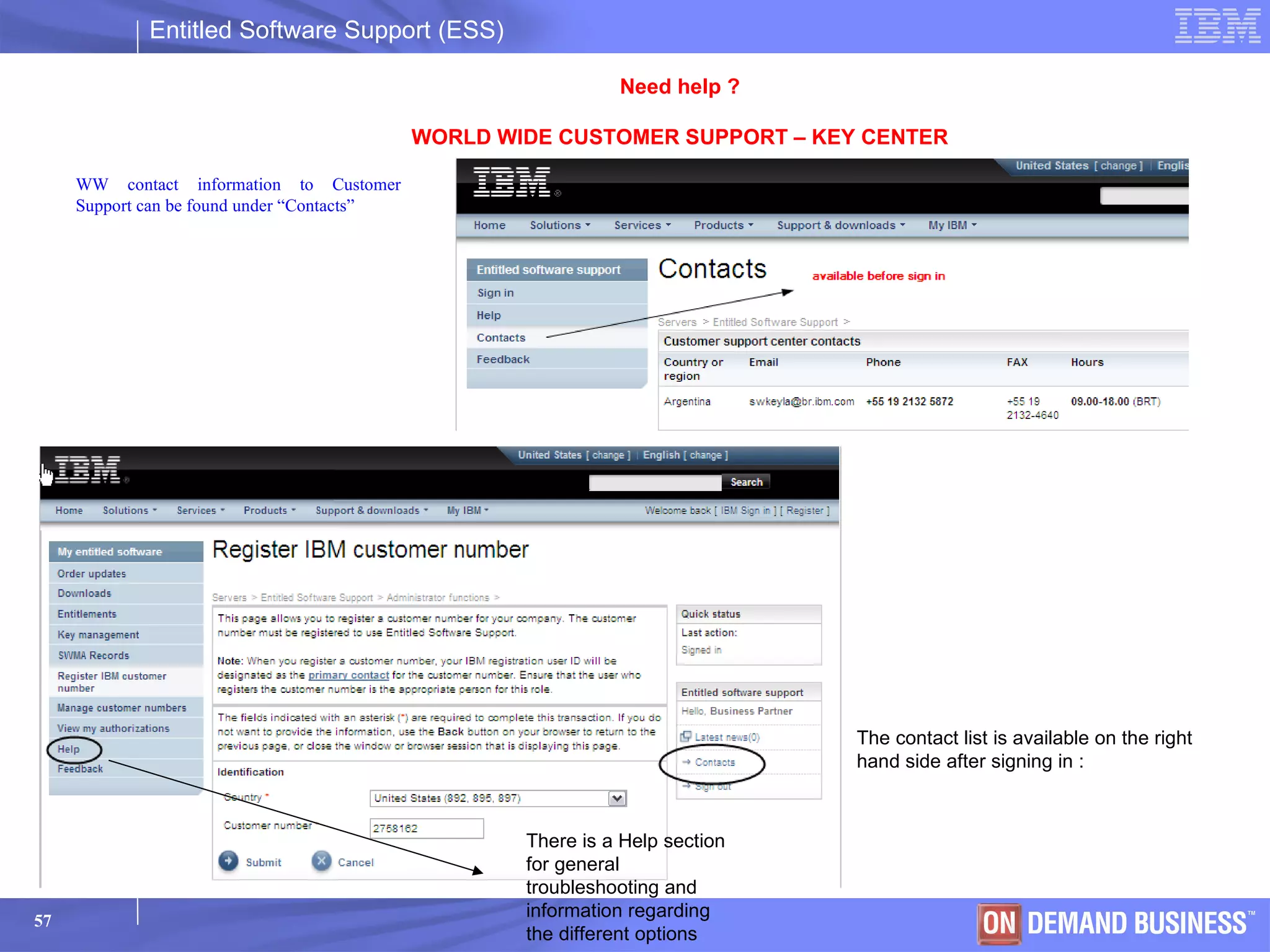 IBM entitled software support, how to use | PPT