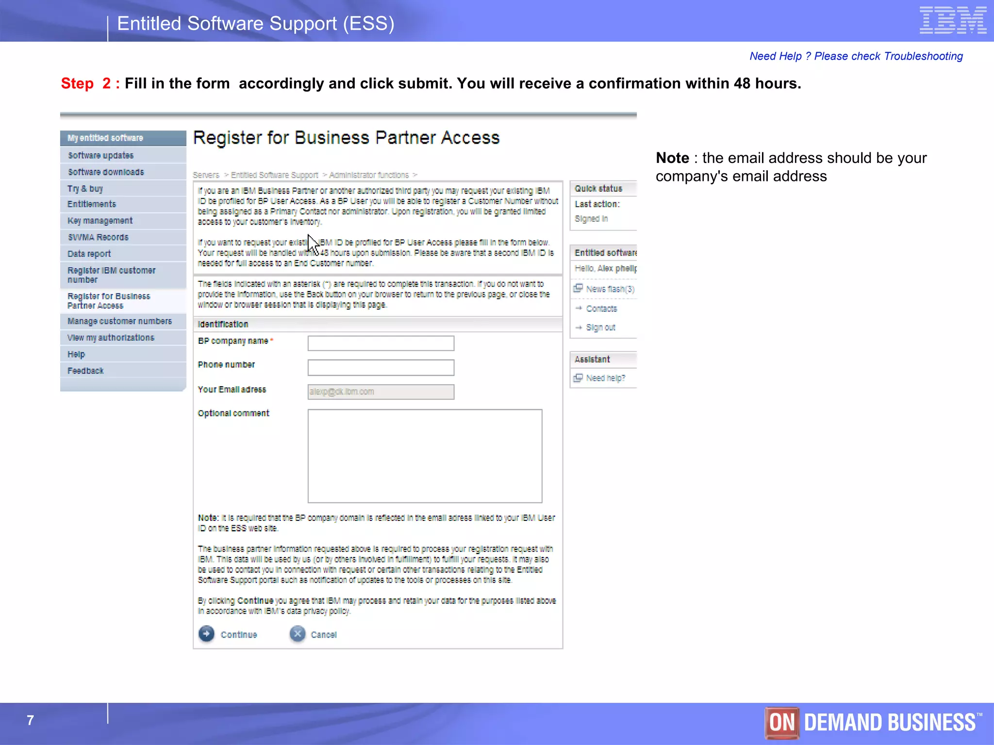 IBM entitled software support, how to use | PPT