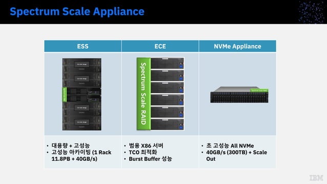 IBM Storage for AI - NVMe & Spectrum Scale 기술을 탑재한 ESS3000 | PDF