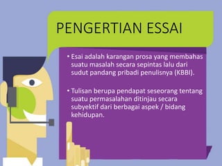 Menulis Essai | PPTX