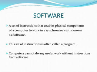 Essential of computer hardware & software | PPT