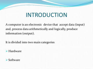 Essential of computer hardware & software | PPT